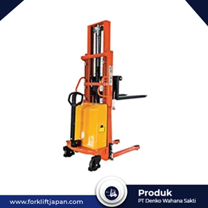 Jual Hand Stacker Semi Electric 2 ton 3 meter Surabaya | Denko Wahana Sakti